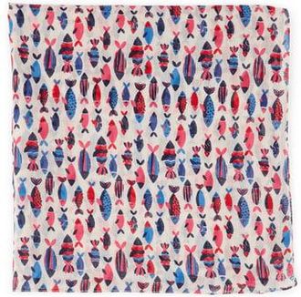 Au Printemps Paris Foulard Petits Poissons
