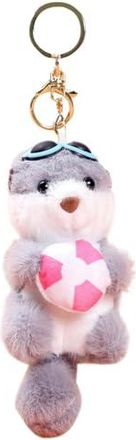 Generic Flkiglm Porte-cl&eacute;s en peluche en forme danimal pour enfants - Pendentif de sac &agrave; main en peluche - Porte-cl&eacute;s en peluche - Animal de dessin anim&eacute; - Pe