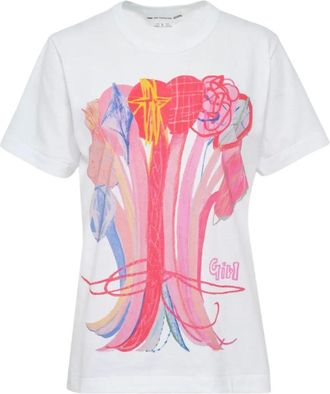 Comme Des Garçons x Mao Yoshino t-shirt à imprimé - Blanc