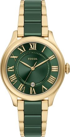 Fossil Uhr Fossil Gilmore Ceramic CE1138 Dunkelgr&uuml;n