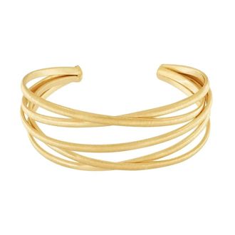 Dansk Copenhagen Femme, Accessoires, Jaune, Taille: ONE Size Bracelet Enveloppant Plaqué Or