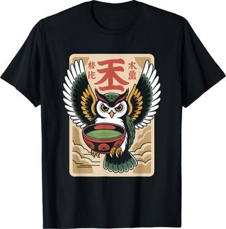 Shinkai Japanische Eule Matcha Tee Retro T-Shirt