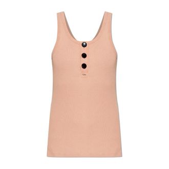 Chlo&eacute; Femme, Tops, Rose, Taille: 38 FR Top avec logo brod&eacute;
