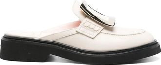 Roger Vivier Loafer - Flat Shoes White - Gr. 35 (EU) - in Wei&szlig; - f&uuml;r Damen
