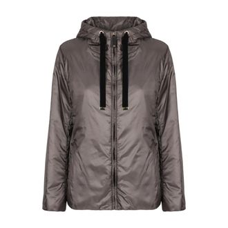 Max Mara Greenh Veste matelass&eacute;e &agrave; capuche - Femme - Vestes - Gris - Taille: 36 FR