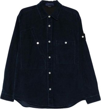 Stone Island Homme, Vestes, Bleu, Taille: S Sobrecamisa Marino Panilla