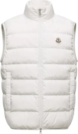 Moncler Homme, Vestes, Blanc, Taille: XL Contrin Down Gilet
