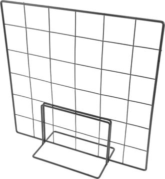 DOITOOL Wandgitter Display Regal Schwarz Multifunktionales Drahtgitter für Kindergarten Kunstprojekte Fotohalter Marktstände und Aufbewahrung Einfach Montierb