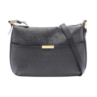 Fendi Pre-owned Zucchino Coated Canvas Shoulder Bag - - Pre-owned - Damen - Schwarzk - ONE SIZE