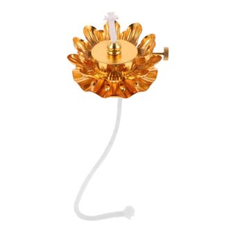 Aboofan Verstellbarer Lotus Butter Lampenhalter aus Langlebiger Legierung mit Windschutz Robuster Kerzenst&auml;nder f&uuml;r Zuhause Tempel und Spirituelle R&auml;ume f&uuml;r B