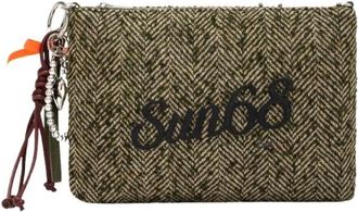 Sun 68 Femme, Accessoires, Vert, Taille: ONE Size Pochette en m&eacute;lange de laine