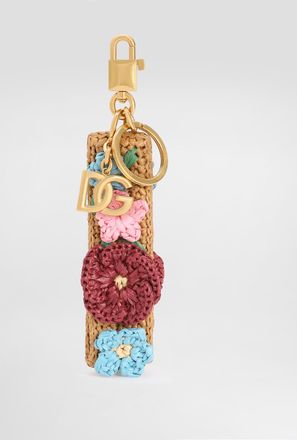 Dolce & Gabbana Crochet Raffia Keychain - Frau Collection Mehrfarbig Onesize