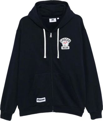 Chocoolate Hoodie mit Logo-Stickerei - Blau