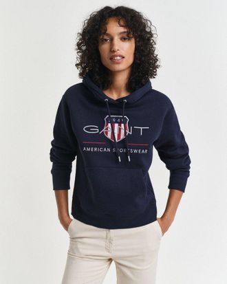 GANT Kapuzensweatshirt ARCHIVE SHIELD HOODIE Mit Kapuze mit Kordelzug