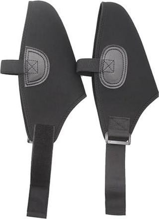 Generic Couvre-chaussures de randonn&eacute;e - couvre-chaussures r&eacute;utilisables, 2 chauffe-chaussures de ski | pour sports dhiver noirs, cache-raquettes &agrave; neige r&eacute;ut
