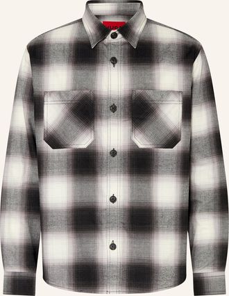 HUGO BOSS Hugo Flanell-Overshirt Erato schwarz