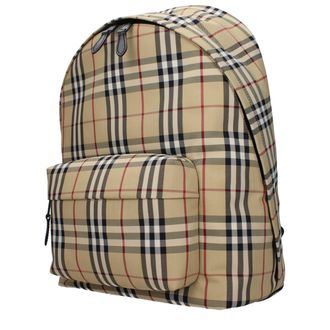 Burberry Mens Beige Fabric Backpack