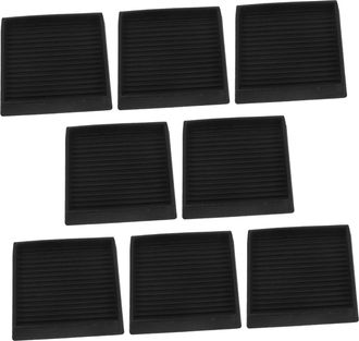 Artibetter 8 St&uuml;ck Teiliges Quadratische Gummi M&ouml;bel Castor Cups rutschfeste Bodenschutz Untersetzer Ger&auml;uschd&auml;mpfend und Kratzfest f&uuml;r Sofa Stuhl Tisch Beine Te