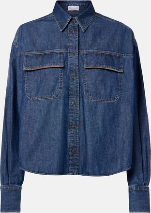 Brunello Cucinelli Veste Monili en denim