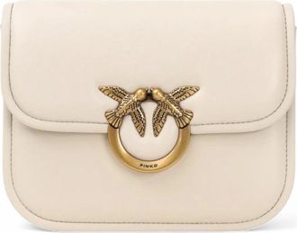 Pinko Pinko, Femme, Sacs, Blanc, Taille: ONE Size Love Box FL Mini