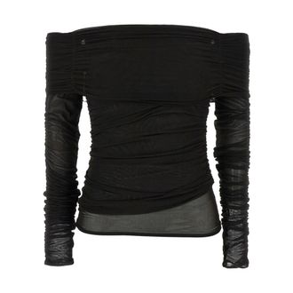 Federica Tosi Femme, Tops, Brun, Taille: 34 FR Pull Marron avec Épaules Dénudées