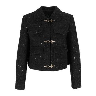 Fay Giacca Bott. Mezza Sfera +3 Ganci - - Jackets - Damen - Schwarzk - L