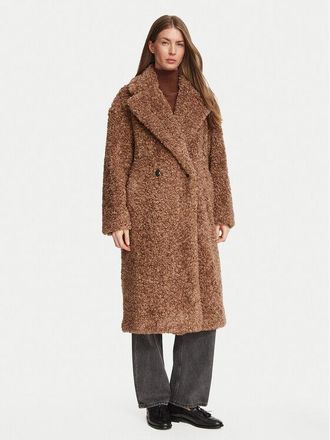 HUGO BOSS Kunstfellmantel Malite-1 50570962 Braun Oversize