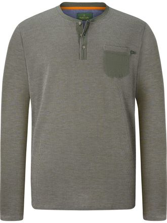 Charles Colby Herren Langarmshirt Earl Marcus Oliv, 2XL (XXL) - 60/62