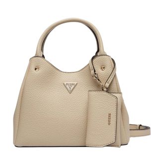 Guess Lorella Small Girlfriend Tote - - Bags - Damen - Beige - ONE SIZE
