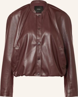 someday Someday Blouson Nairi In Lederoptik braun
