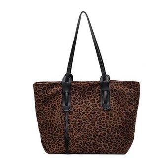 Generic Sac besace vintage imprim&eacute; l&eacute;opard gu&eacute;pard grande capacit&eacute; sac de travail sac fourre-tout sac &agrave; main pour femme voyage shopping et usage quotidien, ma