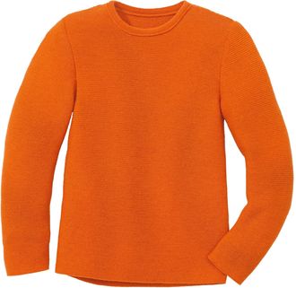 Disana Linksstrick-Pullover Orange Gr. 110/116