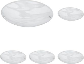 Trio Leuchten Deckenleuchte 6196011-07 Lana, Metall aluminiumfarbig, Glas alabasterfarbig, exkl. 1 x E27 (Packung mit 5)