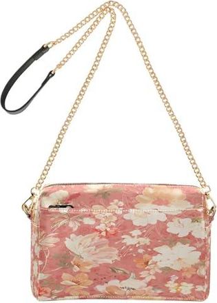 HMZXZ Sac à bandoulière vintage à motif floral pour femme, sac à main en cuir, petit sac à main à bandoulière, motif floral
