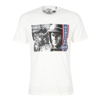 Barbour Steve McQueen Zusammenarbeit Harris Grafik T-Shirt - - Tops - Herren - Wei&szlig; - XL