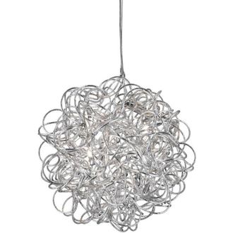 Searchlight Scribble - 6 Light Ribbon Deckenanhänger Chrom, G4 Glühbirne - Searchlight