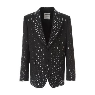 Moschino Jacke mit Kristallverzierungen - - Jackets - Herren - Schwarzk - M
