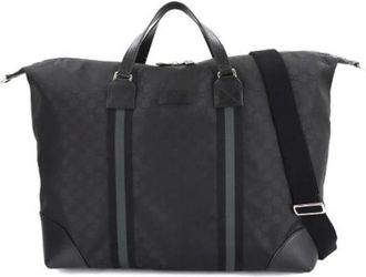 Gucci unisex, Pre-owned, Noir, Taille: ONE Size Sac Week-end en nylon Pre-owned
