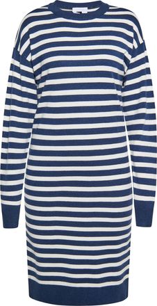 Usha Kleid Damen marine weiss