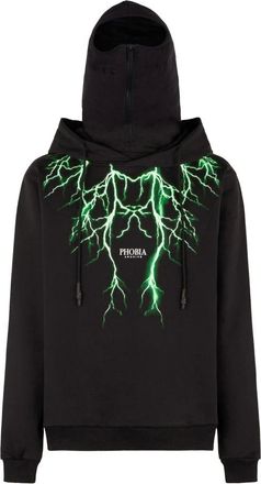 Phobia Archive Homme, Sweatshirts et sweats &agrave; capuche, Noir, Taille: L Lightning Balaclava Sweat &agrave; capuche