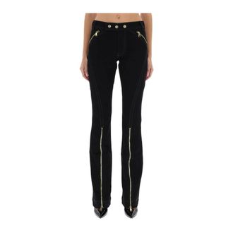 Versace Jeans Couture Femme, Jeans, Noir, Taille: W26 Zip Detail Pants