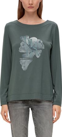 s.Oliver Damen T-Shirt Langarm Green 40