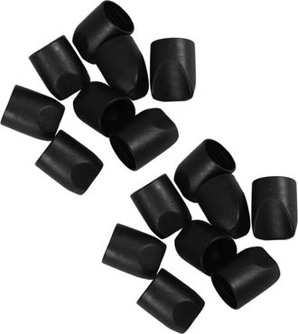 DOITOOL 50 Stück Schwarze V Förmige Stuhlbeinkappen aus Robustem PP rutschfeste Ersatz Stabilitätsstopfen für Metall und Polster Faltstühle Bodenschonende Sch