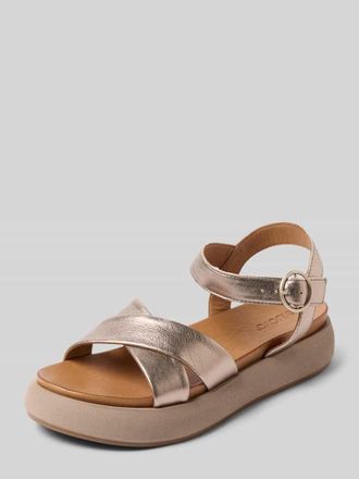 Inuovo Sandalette aus Leder mit Plateausohle