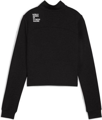 Puma Kapuzensweatshirt W X HYROX CLOUDSPUN 14 ZIP mit Kapuze, mit angesetztem B&uuml;ndchen, mit Vier-Wege-Stretch