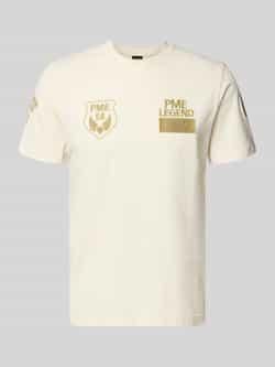 PME Legend T-Shirt mit Rundhalsausschnitt und Stitchings