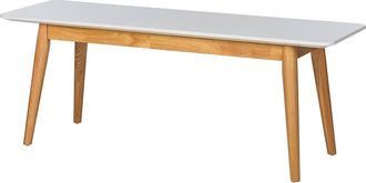 Mørteens home24 Sitzbank 120cm Weiß/Weiß