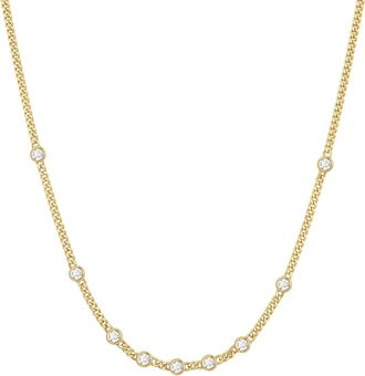 Ania Haie Halskette - 925er Sterlingsilber Round Stone - Gr. unisize - in Gold - f&uuml;r Damen