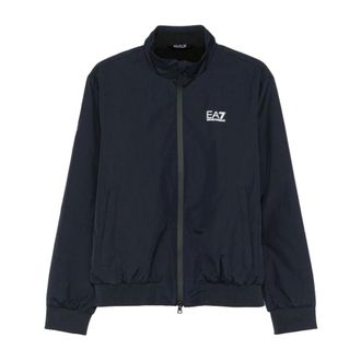 Emporio Armani Emporio Armani Ea7, Homme, Vestes, Bleu, Taille: L Blouson L&eacute;ger avec Logo et Fermeture &Eacute;clair