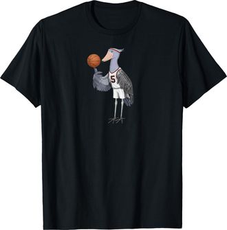 jz.birds Schuhschnabel Lustiges Basketball Vogelfreund Biologe Vogel T-Shirt
